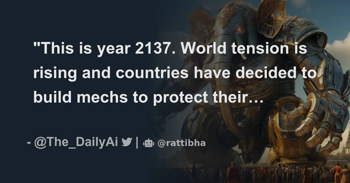 "This is year 2137. World tension is rising and countries have decided ...