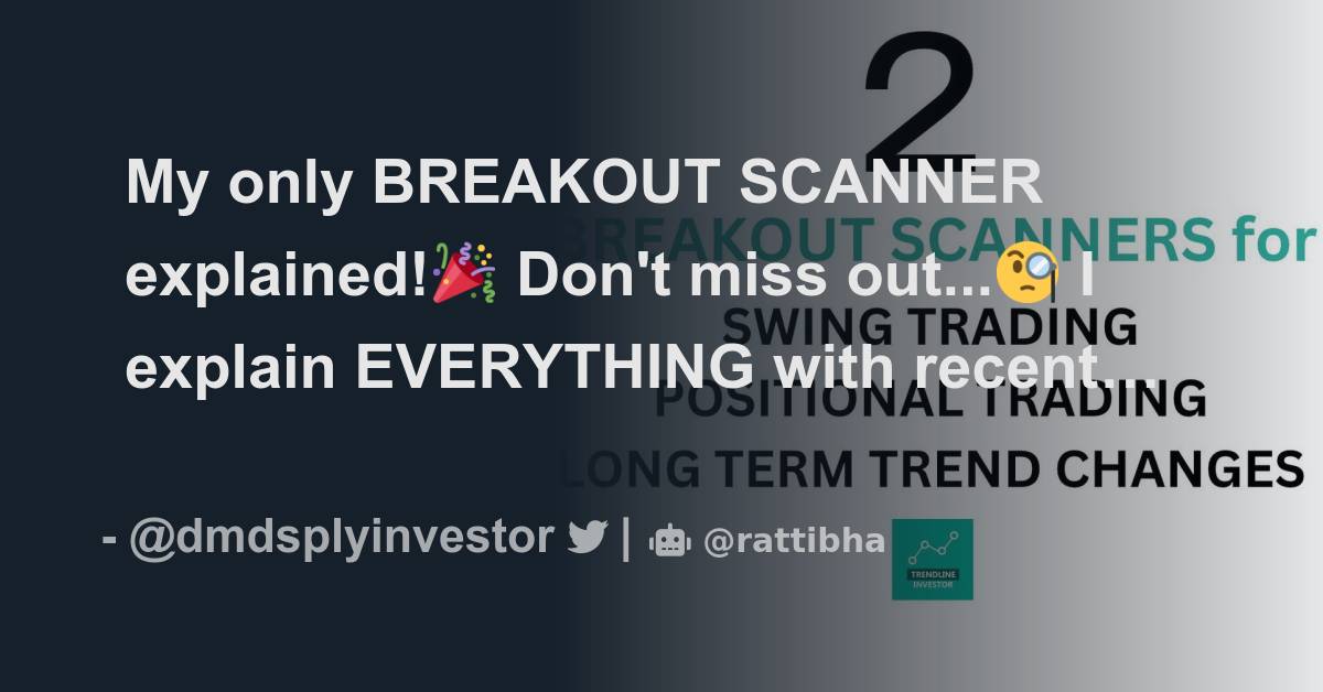 My only BREAKOUT SCANNER explained!🎉 Don't miss out...🧐 I explain ...