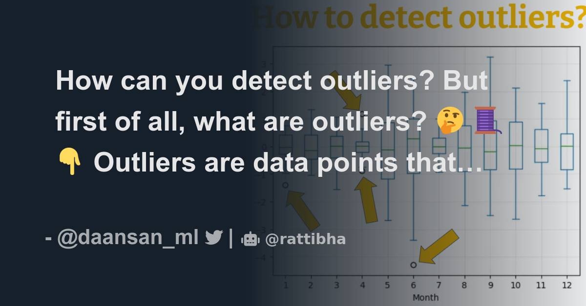 How can you detect outliers? But first of all, what are outliers? 🤔 🧵 👇 ...