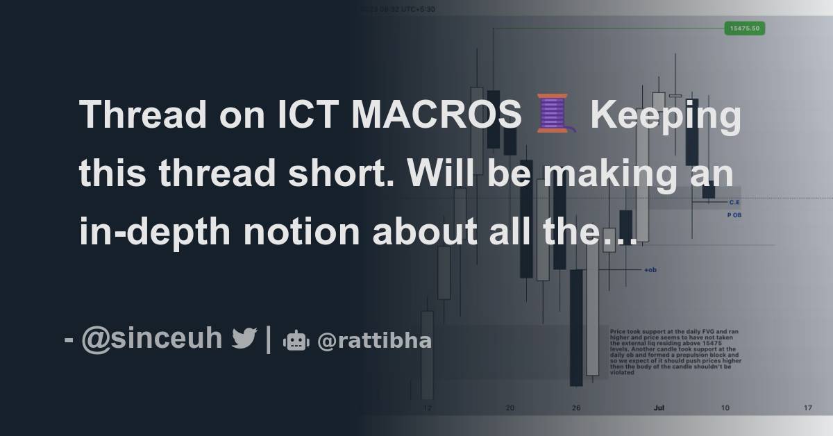 Thread on ICT MACROS 🧵 Keeping this thread short. Will be making an in ...