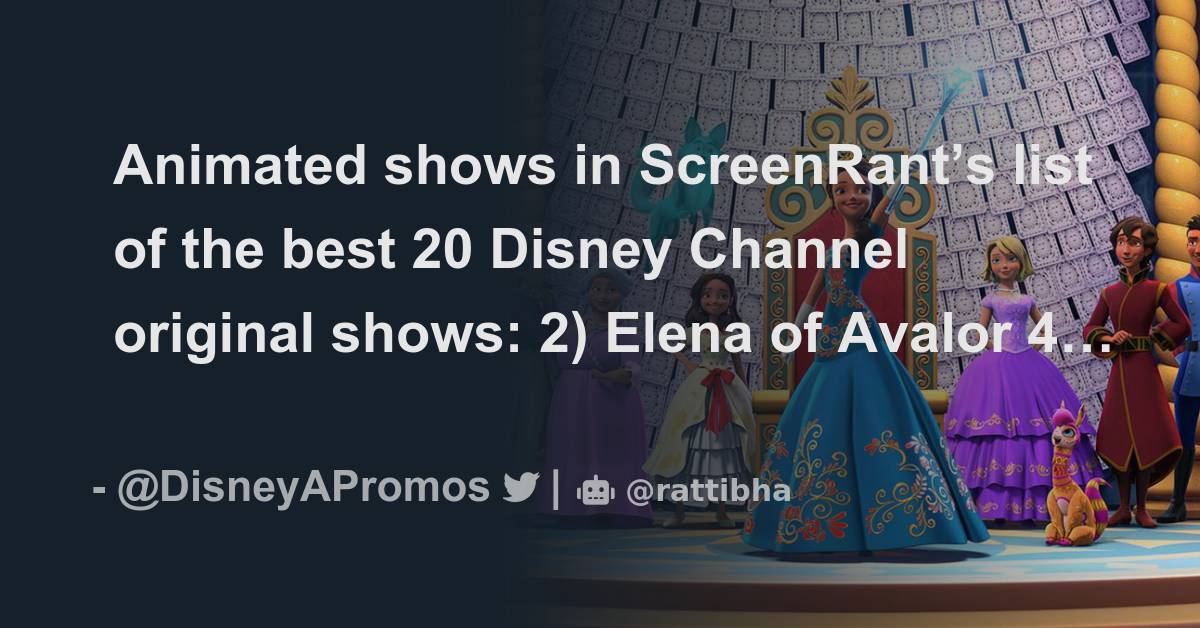 Animated shows in ScreenRant’s list of the best 20 Disney Channel ...