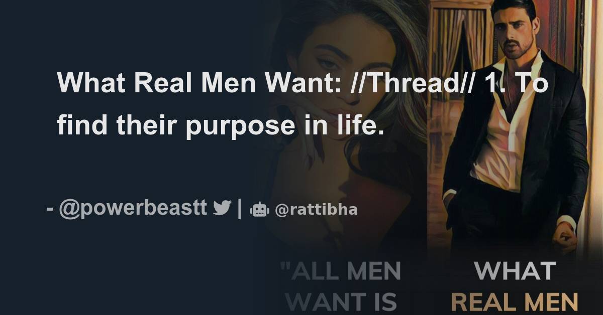 What Real Men Want: //Thread// - Thread from Power Beast @powerbeastt ...