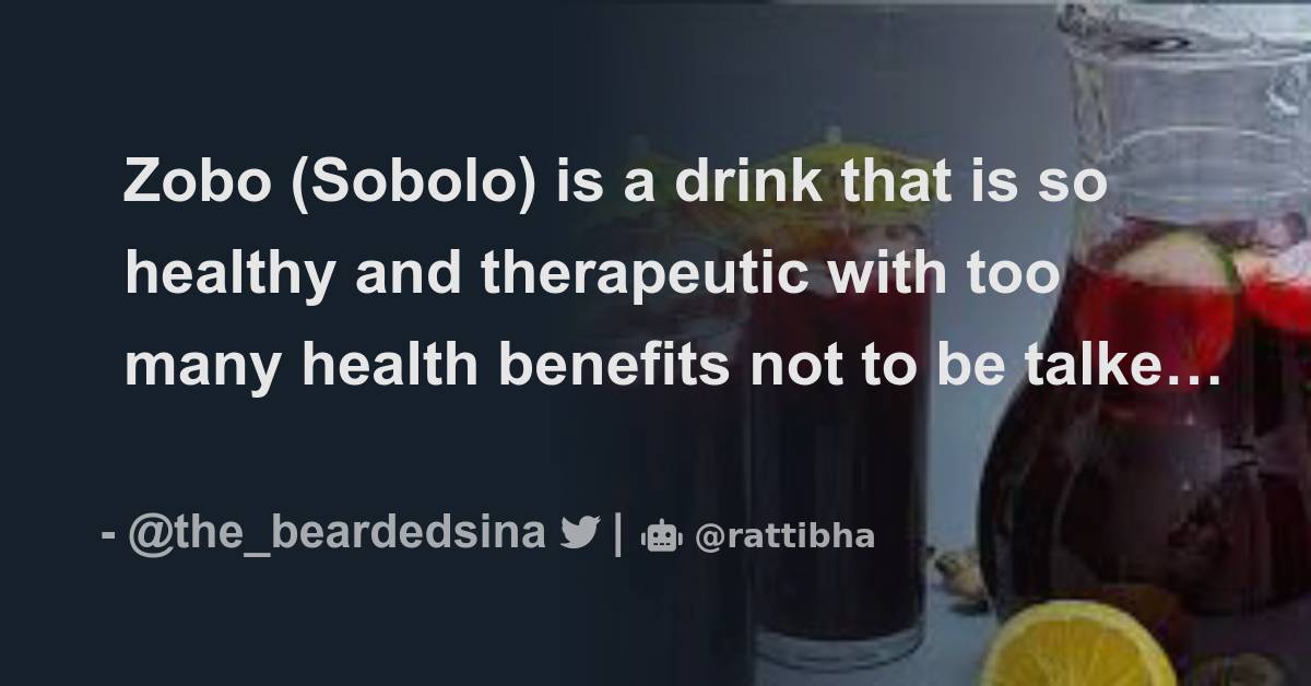 Zobo (Sobolo) is a drink that is so healthy and therapeutic with too ...