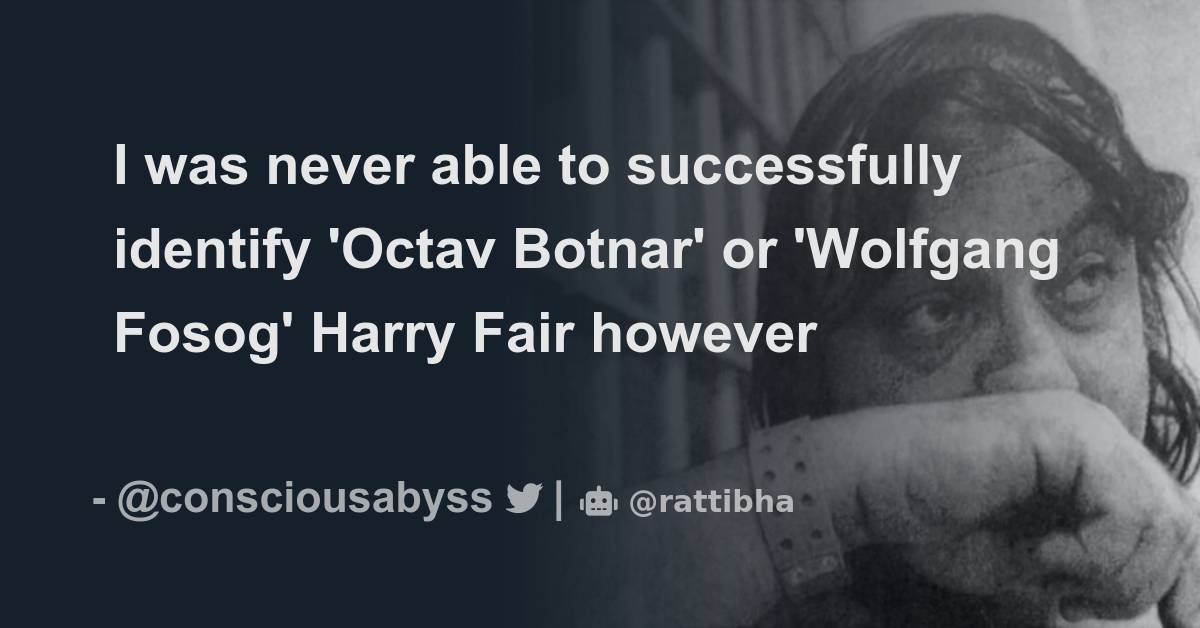 I was never able to successfully identify 'Octav Botnar' or 'Wolfgang ...