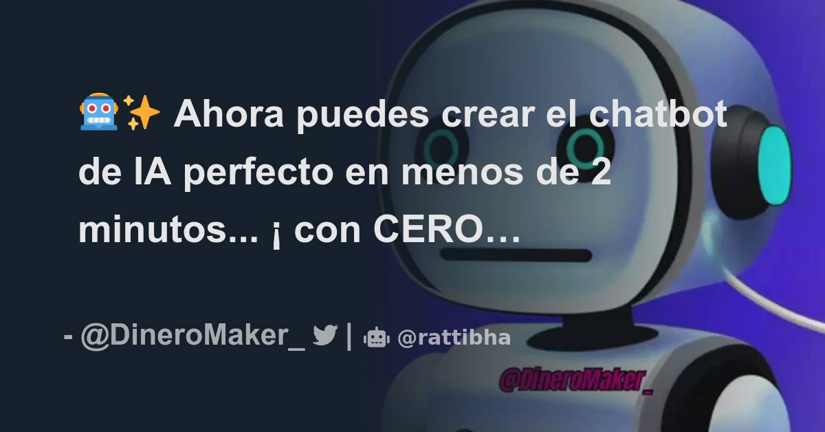 🤖 Ahora puedes crear el chatbot de IA perfecto en menos de 2 minutos ...