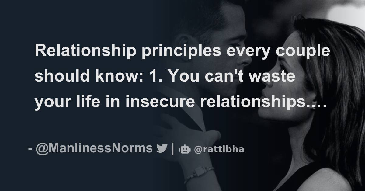 Relationship Principles Every Couple Should Know Thread From