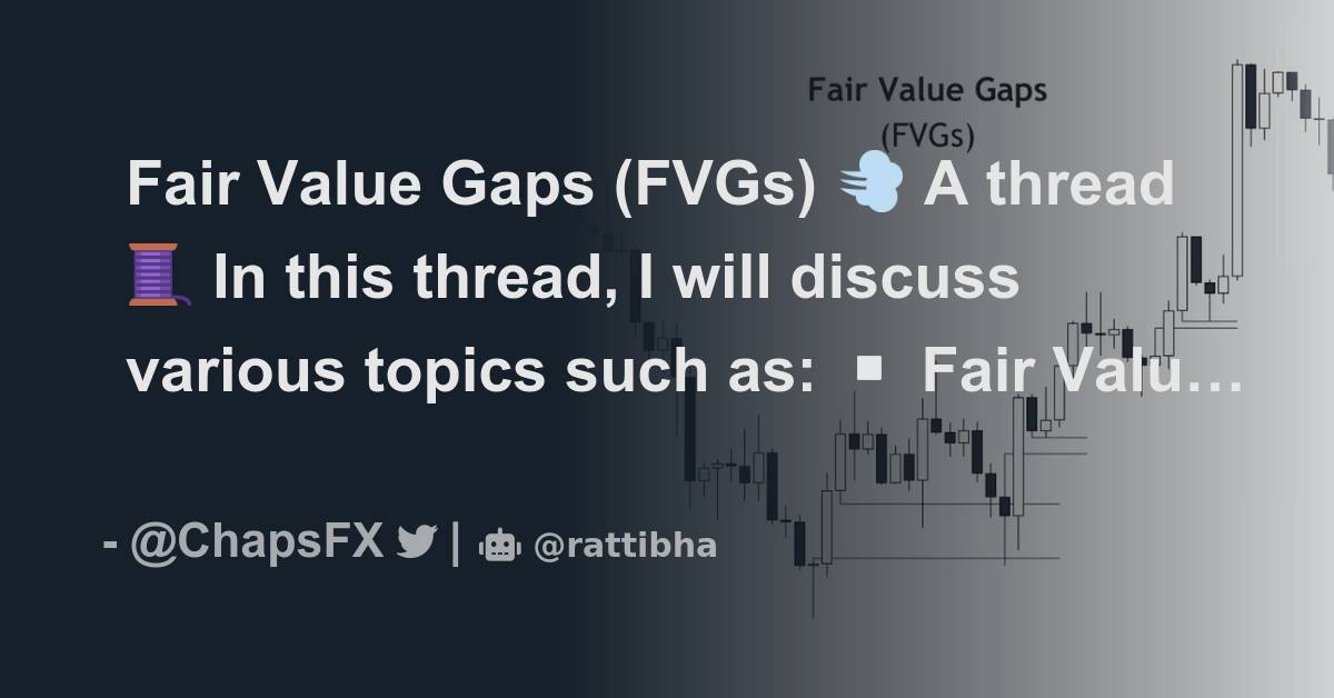 Fair Value Gaps (FVGs) 💨 A thread 🧵 - Thread from Chaps @ChapsFX - Rattibha