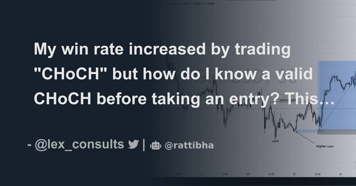 My win rate increased by trading "CHoCH" but how do I know a valid ...