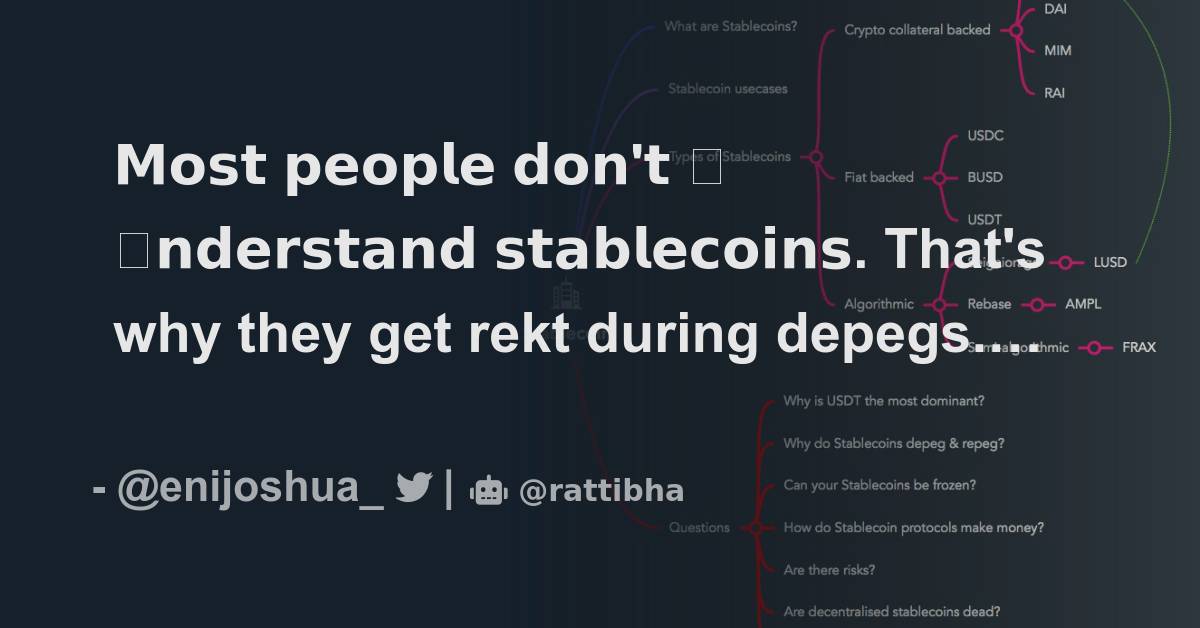𝗠𝗼𝘀𝘁 𝗽𝗲𝗼𝗽𝗹𝗲 𝗱𝗼𝗻'𝘁 𝘂𝗻𝗱𝗲𝗿𝘀𝘁𝗮𝗻𝗱 𝘀𝘁𝗮𝗯𝗹𝗲𝗰𝗼𝗶𝗻𝘀. That's why they get rekt ...