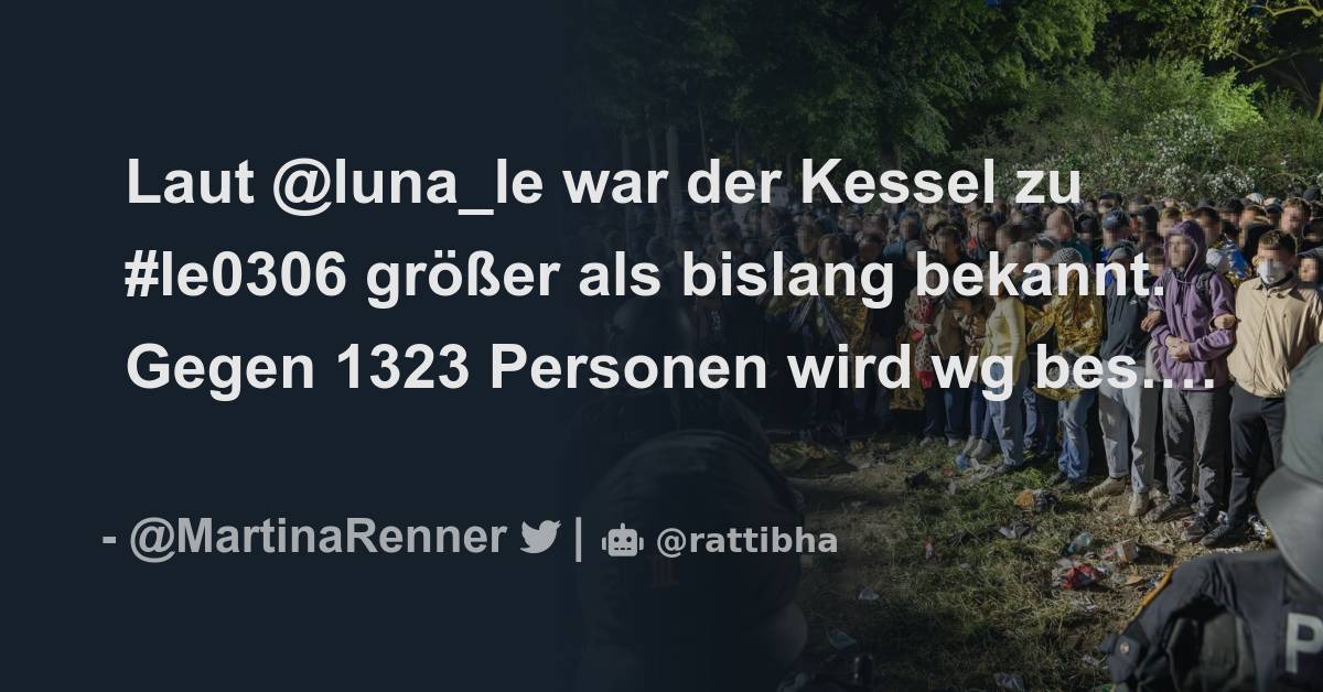 Laut @luna_le war der Kessel zu #le0306 größer als bislang bekannt ...