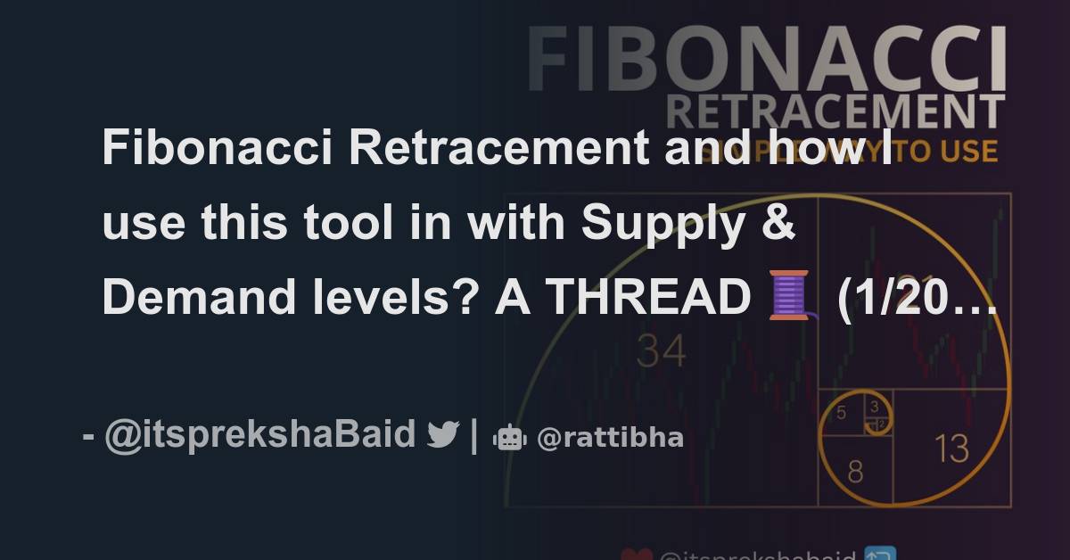Fibonacci Retracement and how I use this tool in with Supply & Demand levels? A THREAD 🧵 (1/20 ...