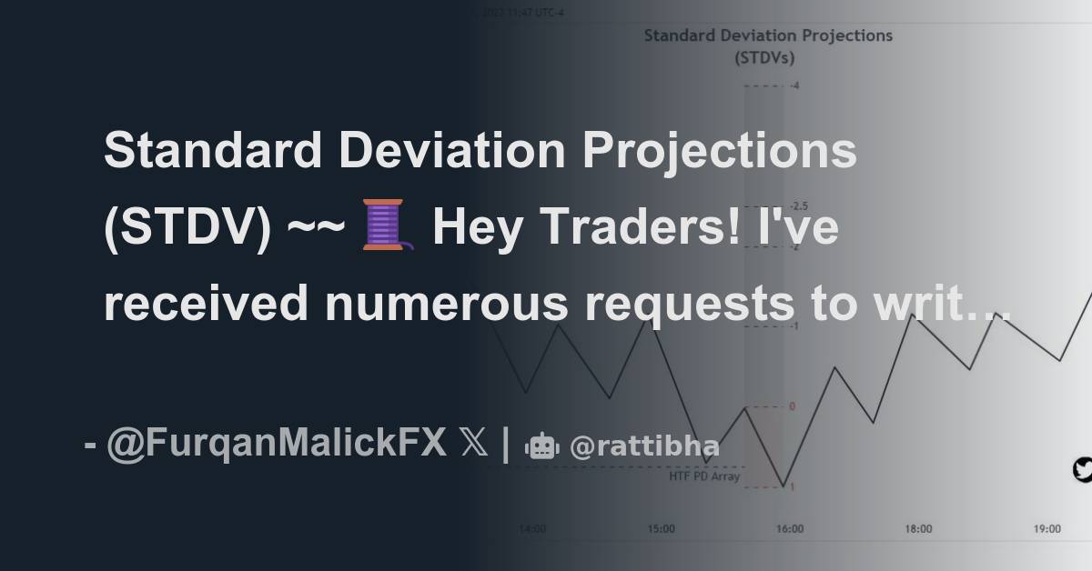 Standard Deviation Projections (STDV) ~~ 🧵 - Thread from FURQAN MALICK ...