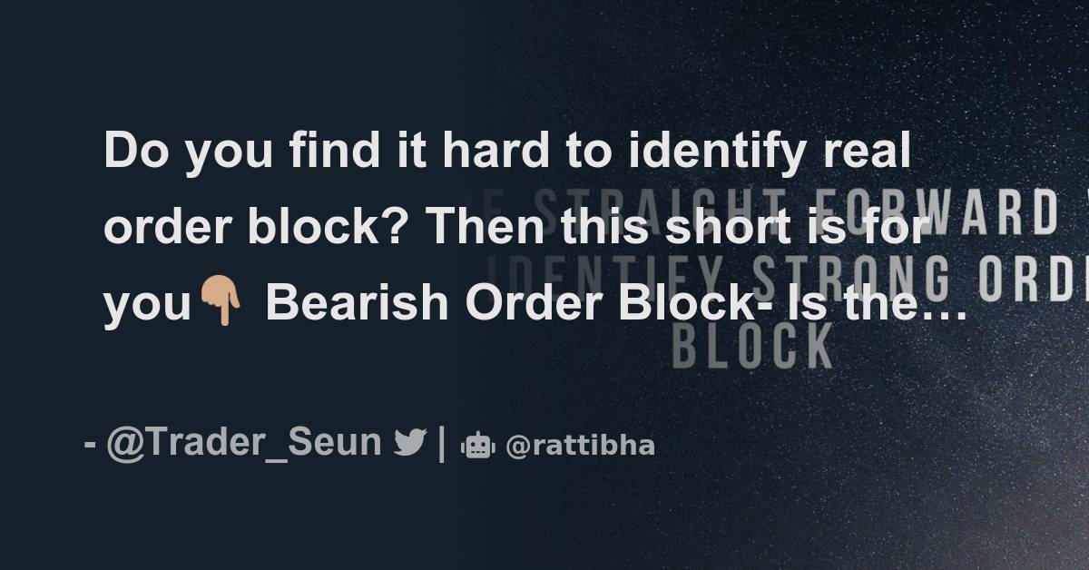 Do you find it hard to identify real order block? Then this short is ...