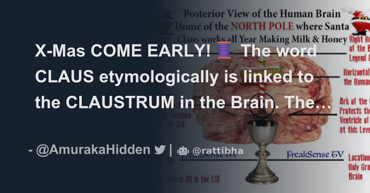 X-Mas COME EARLY! 🧵 The word CLAUS etymologically is linked to the ...