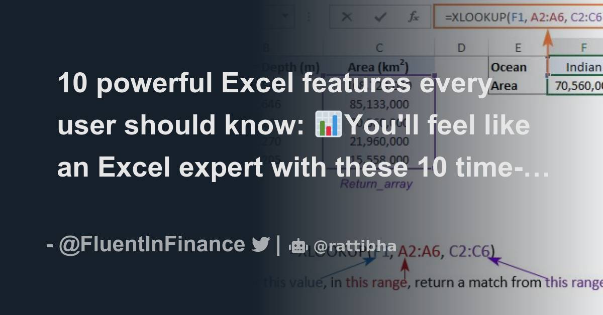 10 powerful Excel features every user should know: 📊You'll feel like an ...