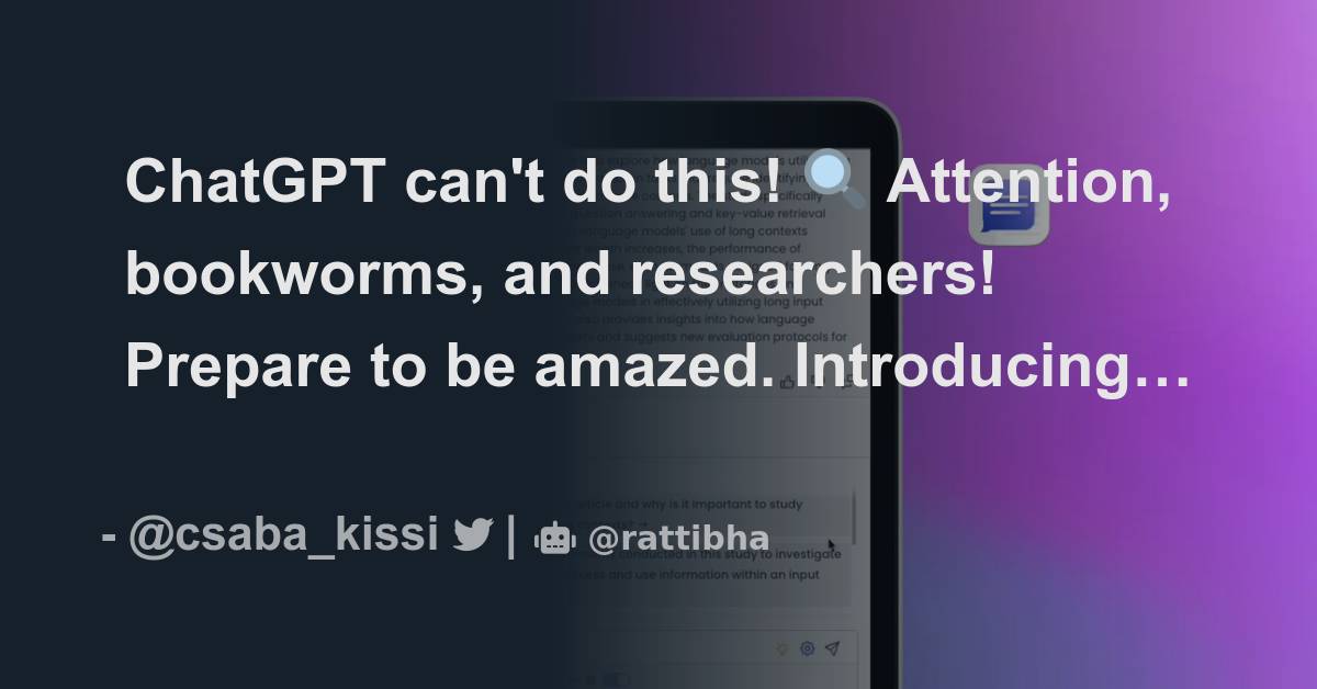 ChatGPT can't do this! 🔍 Attention, bookworms, and researchers! Prepare ...