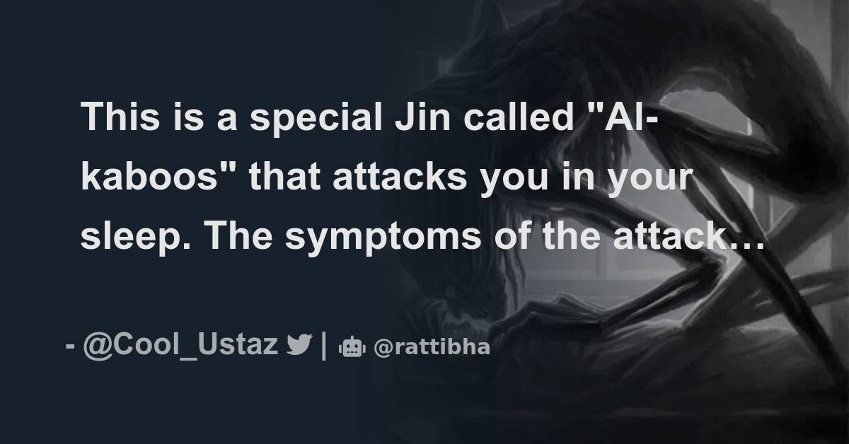 This is a special Jin called "Al-kaboos" that attacks you in your sleep ...