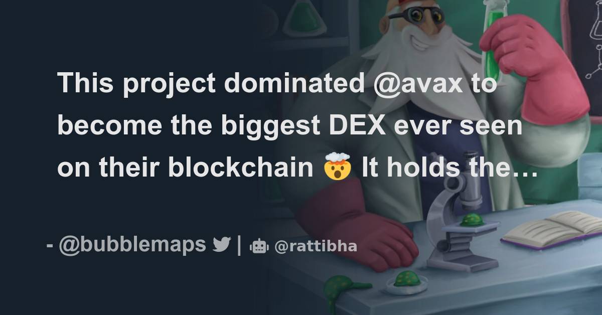 This project dominated @avax to become the biggest DEX ever seen on their blockchain 🤯 It holds ...