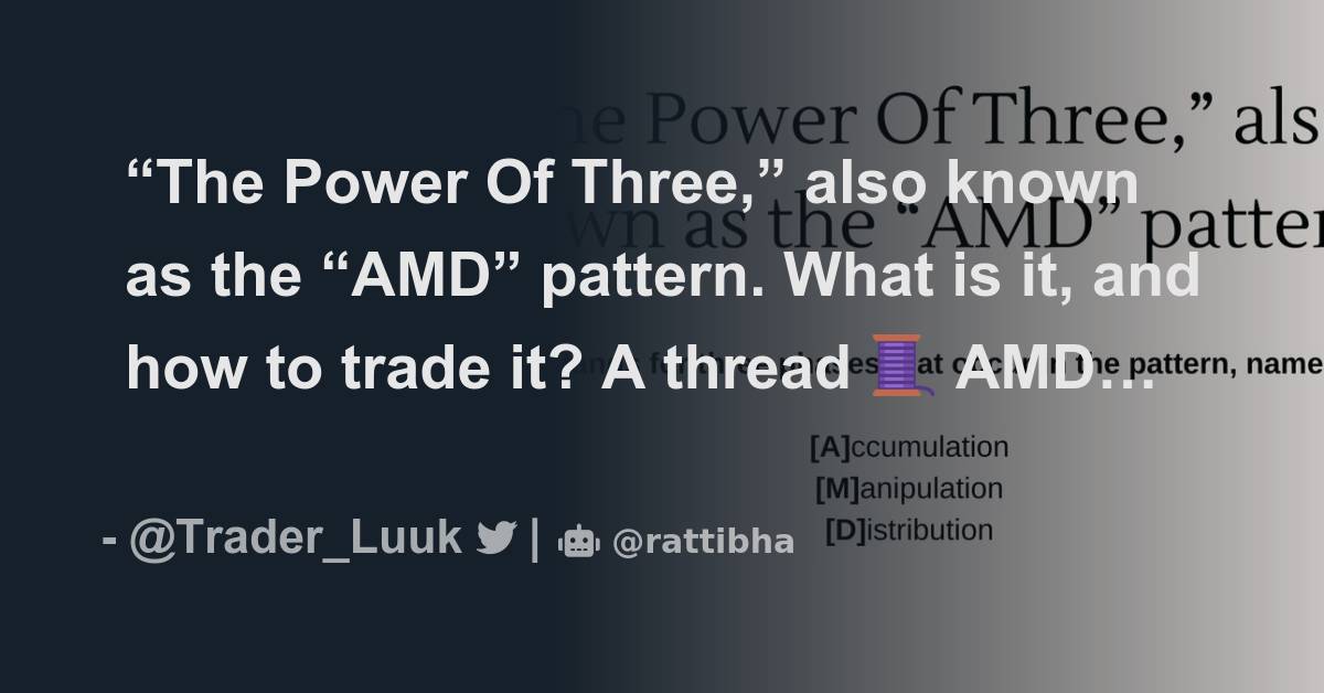 “The Power Of Three,” also known as the “AMD” pattern. What is it, and ...