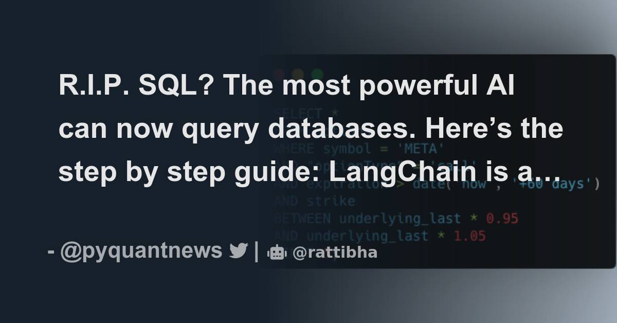 R.I.P. SQL? The most powerful AI can now query databases. Here’s the ...