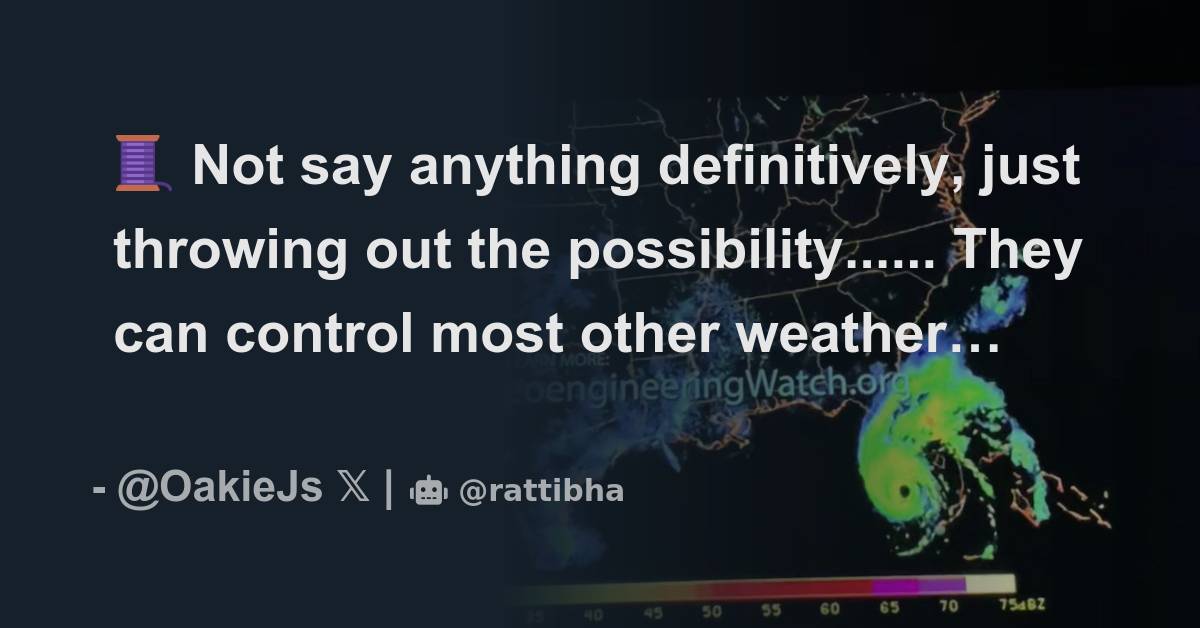 🧵 Not say anything definitively, just throwing out the possibility ...