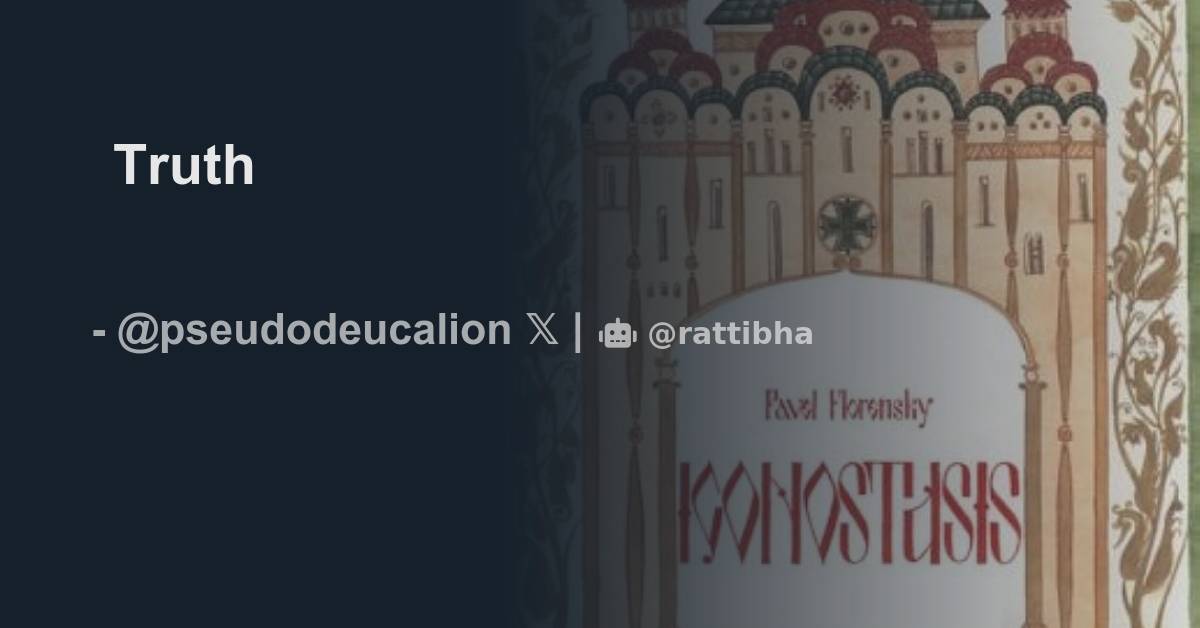 @So_mmel_ier @MemeticGale Truth - Thread from 𓊝𝐏𝐒𝐄𝐔𝐃𝐎𝐃𝐄𝐔𝐂𝐀𝐋𝐈𝐎𝐍𓊝🕊️ @pseudodeucalion - Rattibha