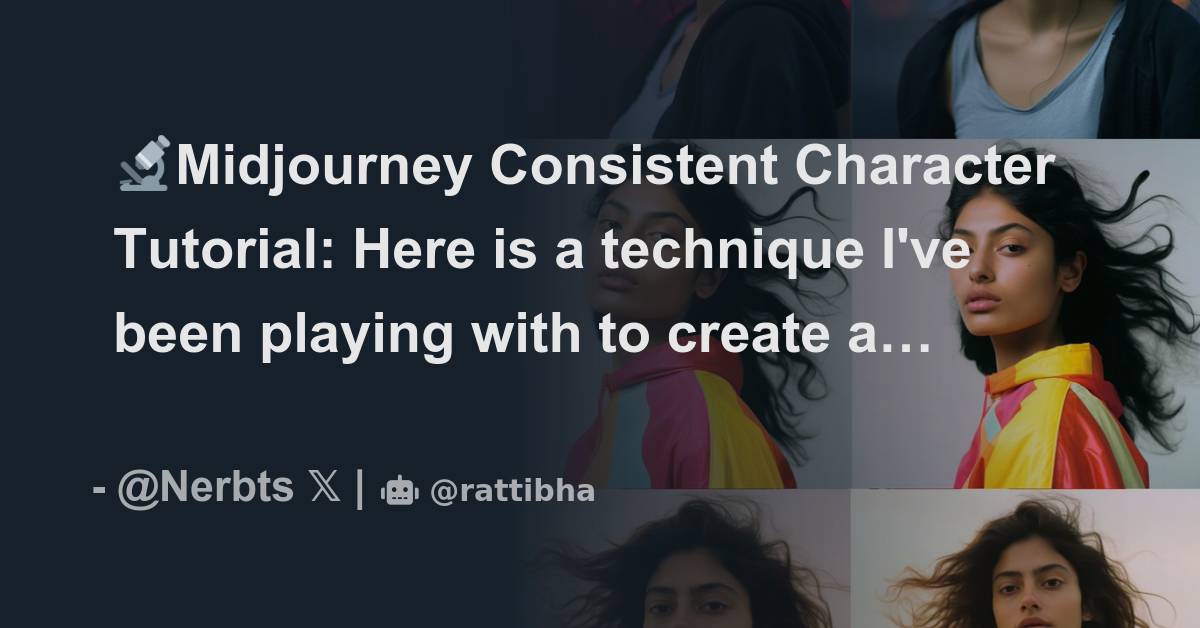 🔬Midjourney Consistent Character Tutorial: Here is a technique I've been playing with to create ...