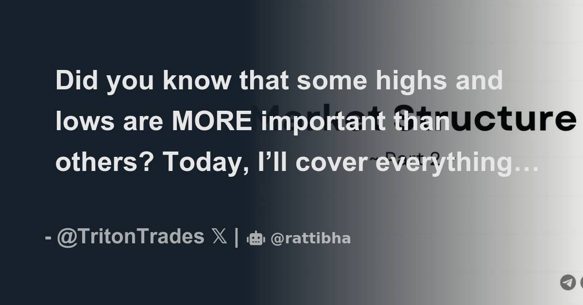 Did you know that some highs and lows are MORE important than others ...