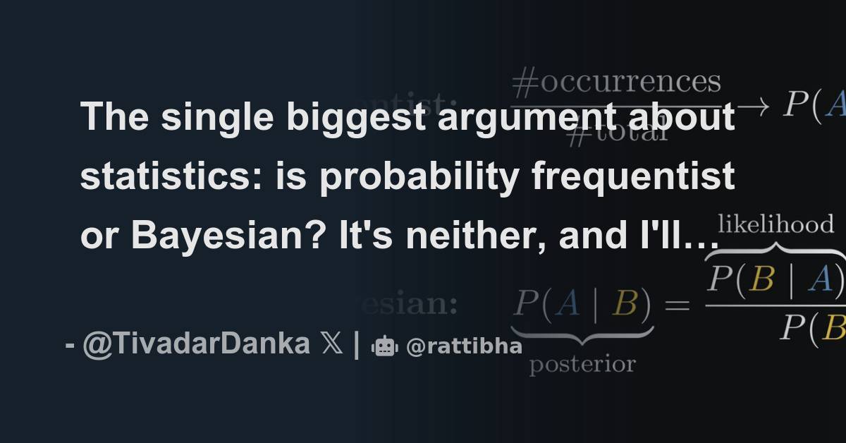 The single biggest argument about statistics: is probability ...