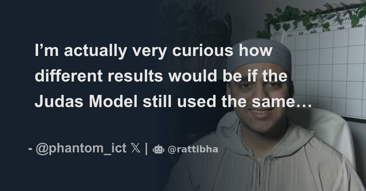 I’m actually very curious how different results would be if the Judas ...