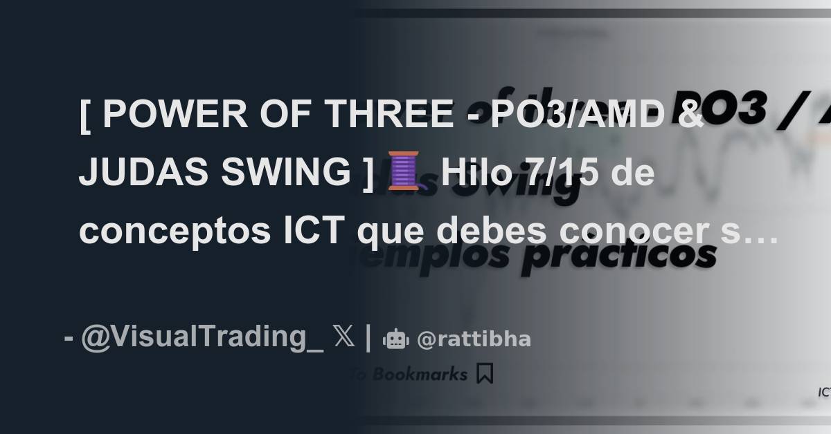 [ POWER OF THREE - PO3/AMD & JUDAS SWING ] 🧵 Hilo 7/15 de conceptos ICT ...