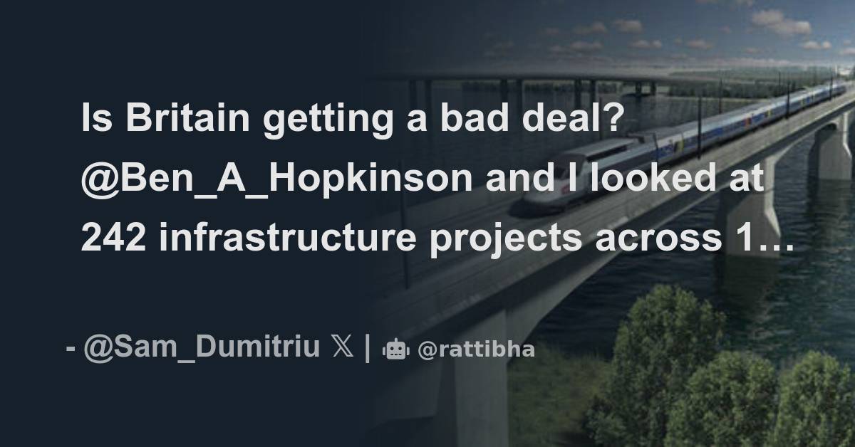 Is Britain getting a bad deal? @Ben_A_Hopkinson and I looked at 242 ...