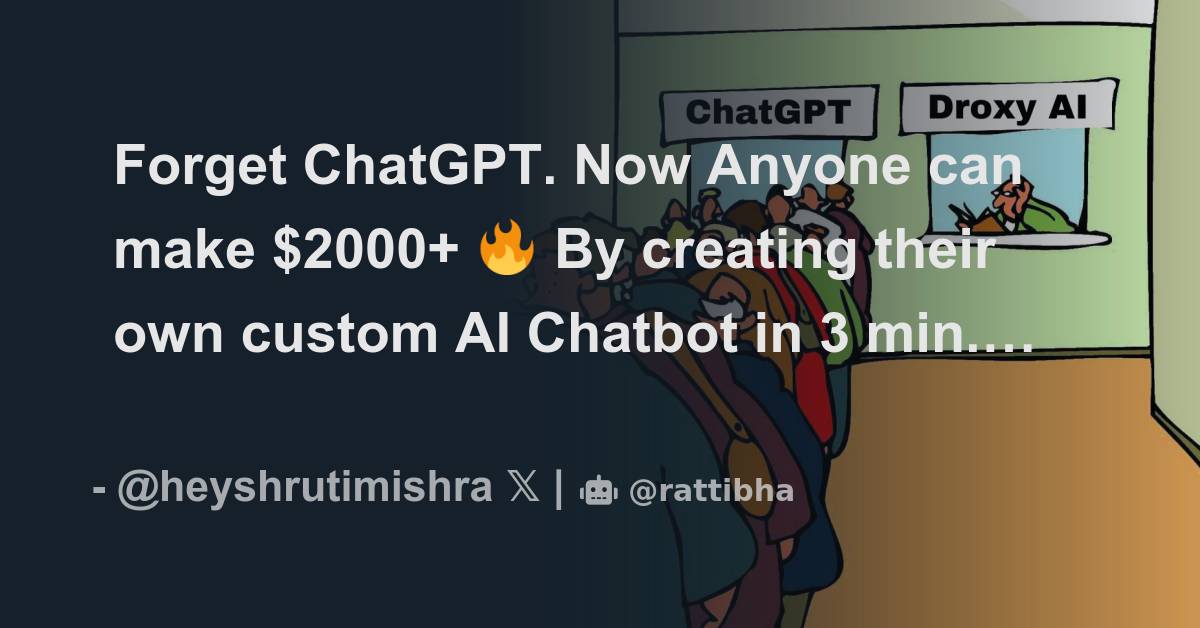 Forget ChatGPT. Now Anyone can make $2000+ 🔥 By creating their own custom AI Chatbot in 3 min ...