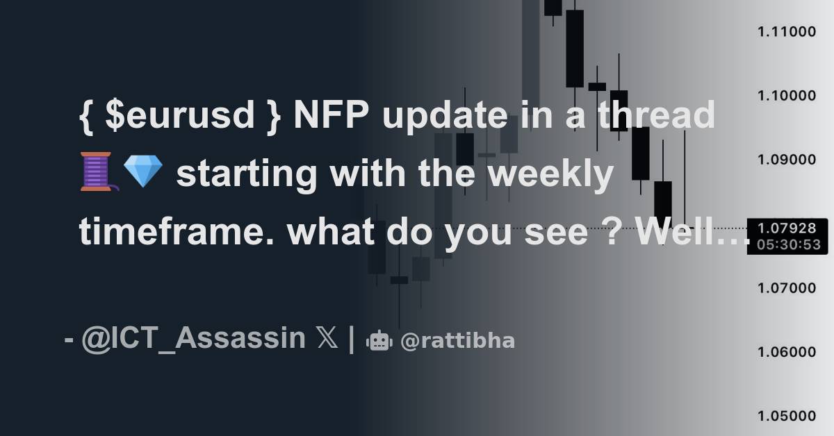 { $eurusd } NFP update in a thread 🧵💎 starting with the weekly ...