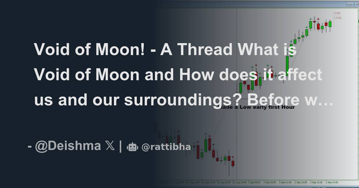 Void of Moon! - A Thread What is Void of Moon and How does it affect us ...