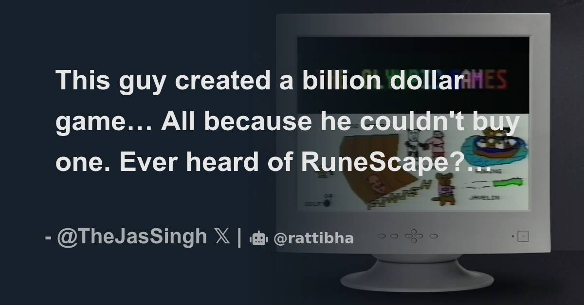 This guy created a billion dollar game… All because he couldn't buy one ...