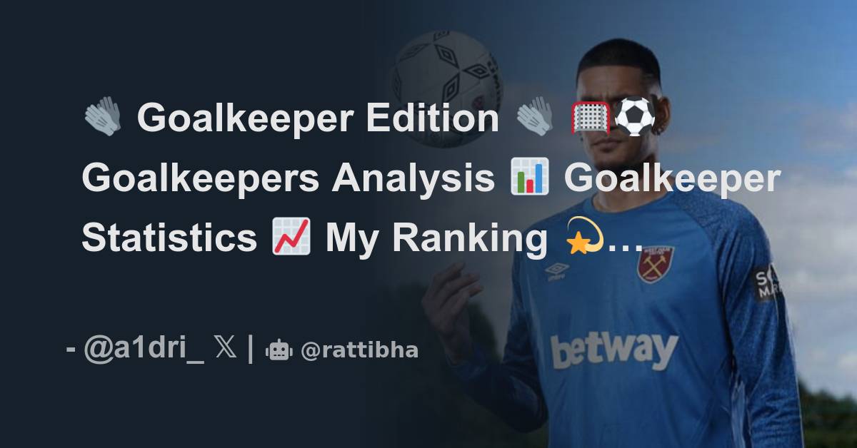 🧤 Goalkeeper Edition 🧤 🥅⚽ Goalkeepers Analysis 📊 Goalkeeper Statistics ...