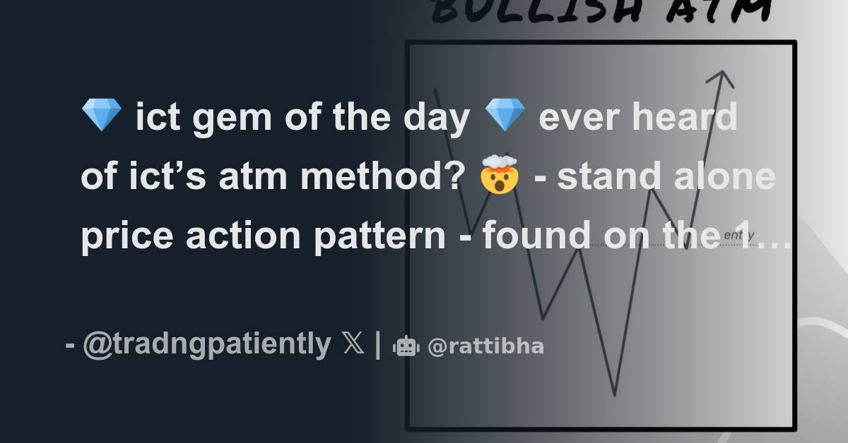 💎 ict gem of the day 💎 ever heard of ict’s atm method? 🤯 - stand alone ...