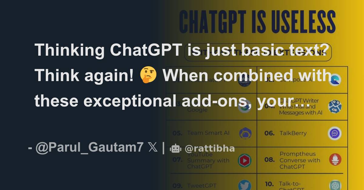 Thinking ChatGPT is just basic text? Think again! 🤔 When combined with ...