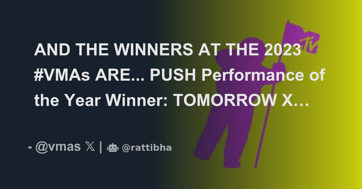 AND THE WINNERS AT THE 2023 #VMAs ARE... - Thread from Video Music ...