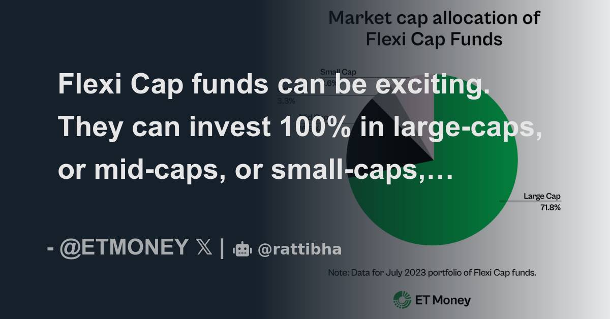 Flexi Cap funds can be exciting. They can invest 100% in large-caps, or ...