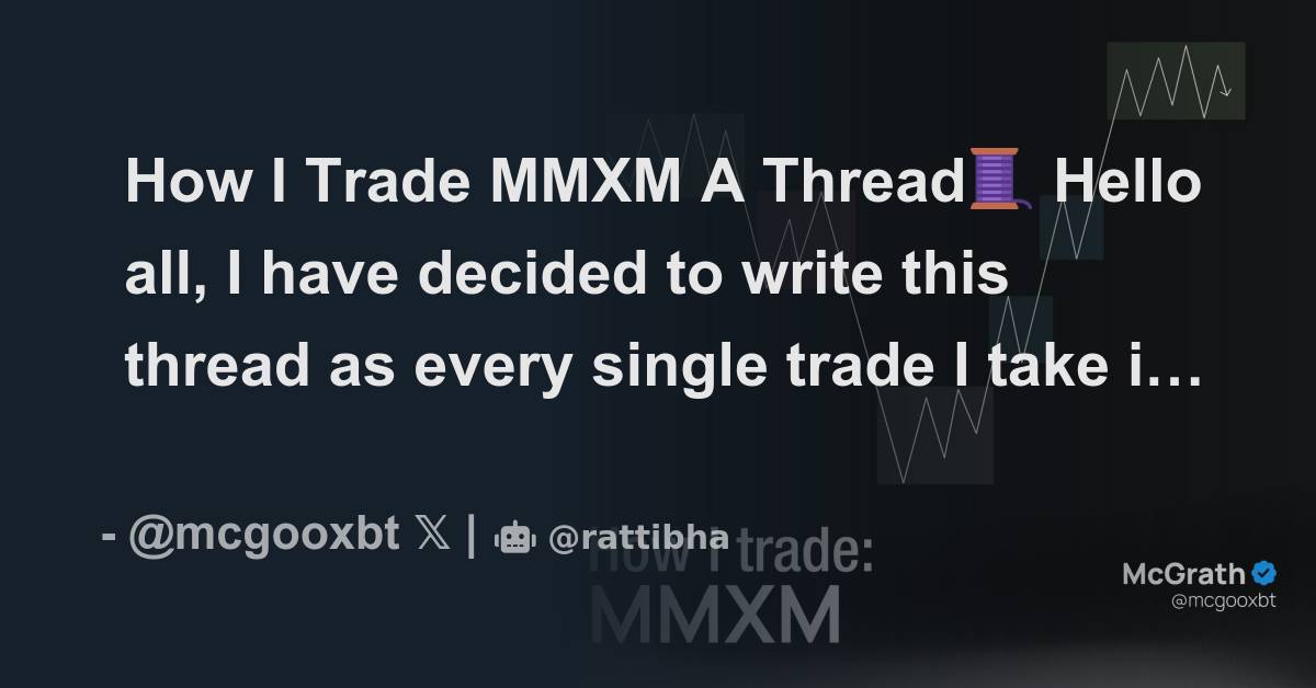 How I Trade MMXM A Thread🧵 - Thread from McGrath @mark_mcg8 - Rattibha