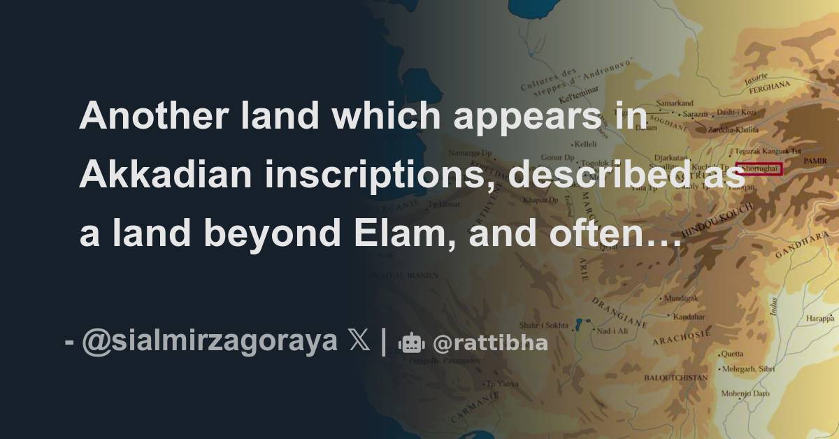 Another land which appears in Akkadian inscriptions, described as a ...