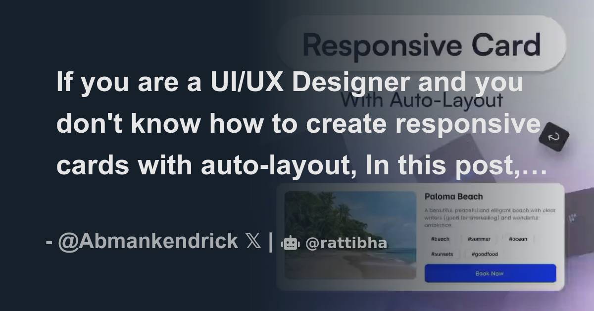 If you are a UI/UX Designer and you don't know how to create responsive ...