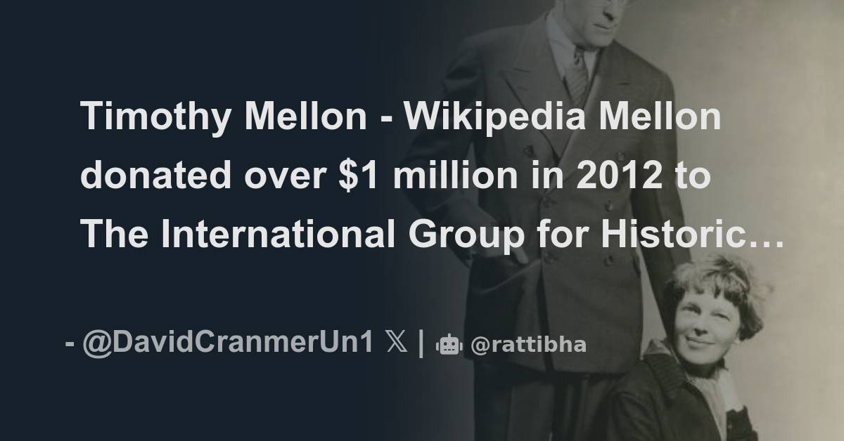 Timothy Mellon - Wikipedia Mellon donated over $1 million in 2012 to ...