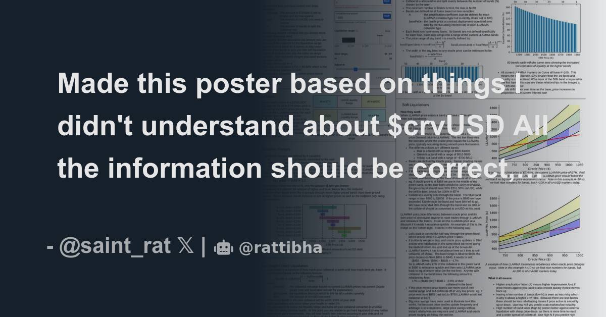 Made this poster based on things I didn't understand about $crvUSD All ...