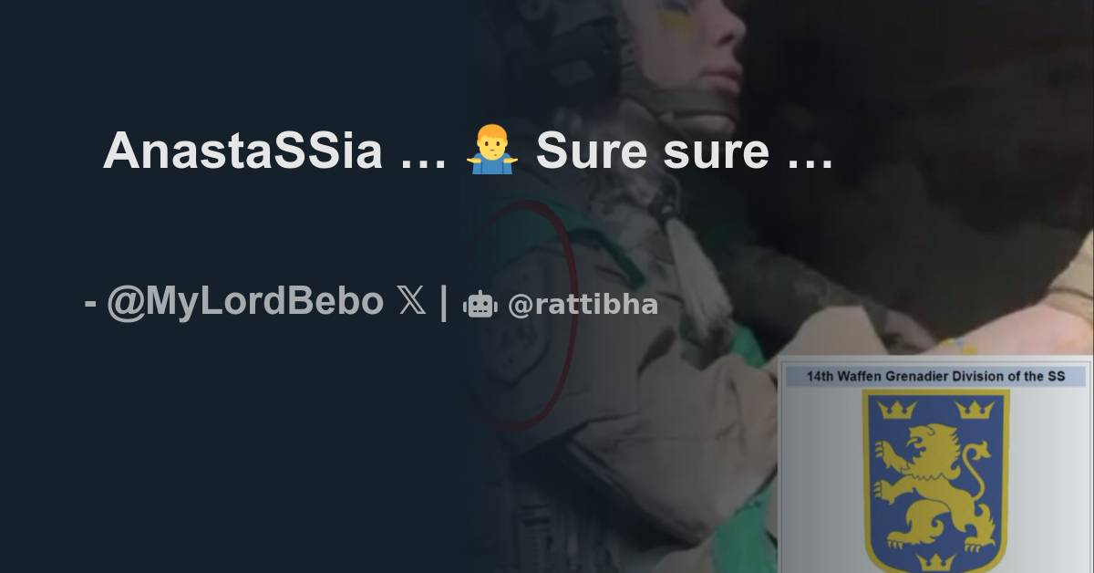 AnastaSSia … 🤷‍♂️ - Thread from Lord Bebo @MyLordBebo - Rattibha