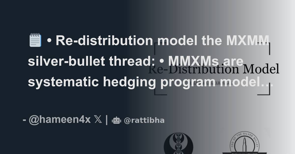🗒️ • Re-distribution model the MXMM silver-bullet thread: - Thread from ...