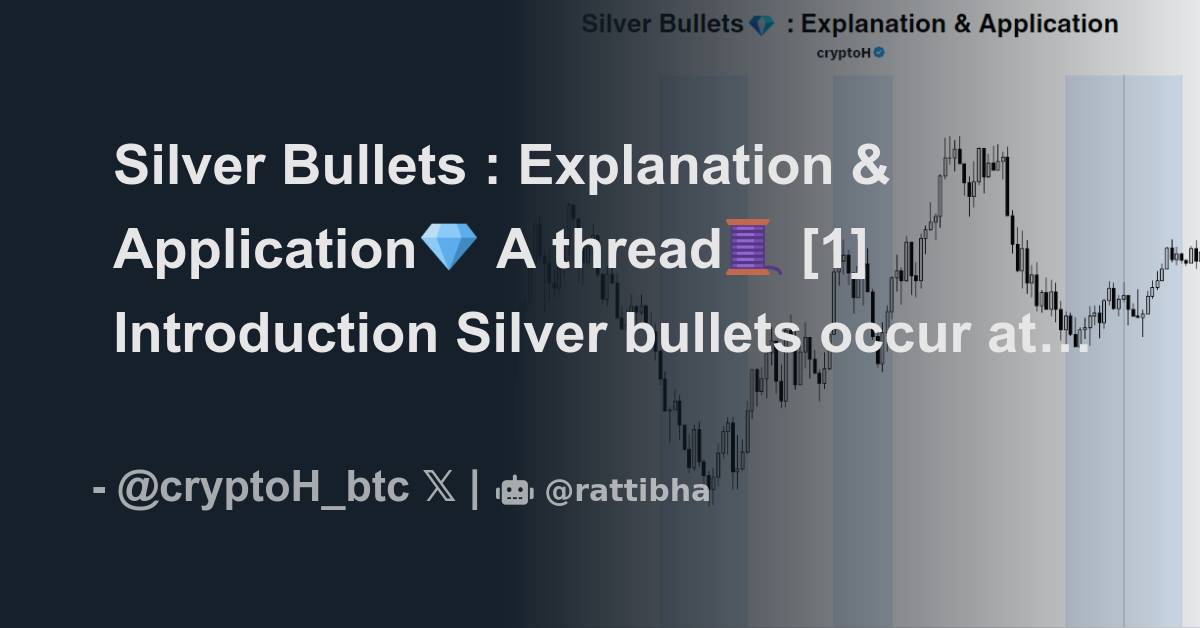 Silver Bullets : Explanation & Application💎 A thread🧵 - Thread from RH ...