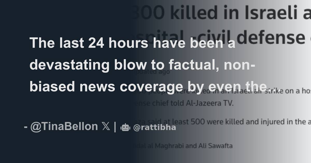 The last 24 hours have been a devastating blow to factual, non-biased ...